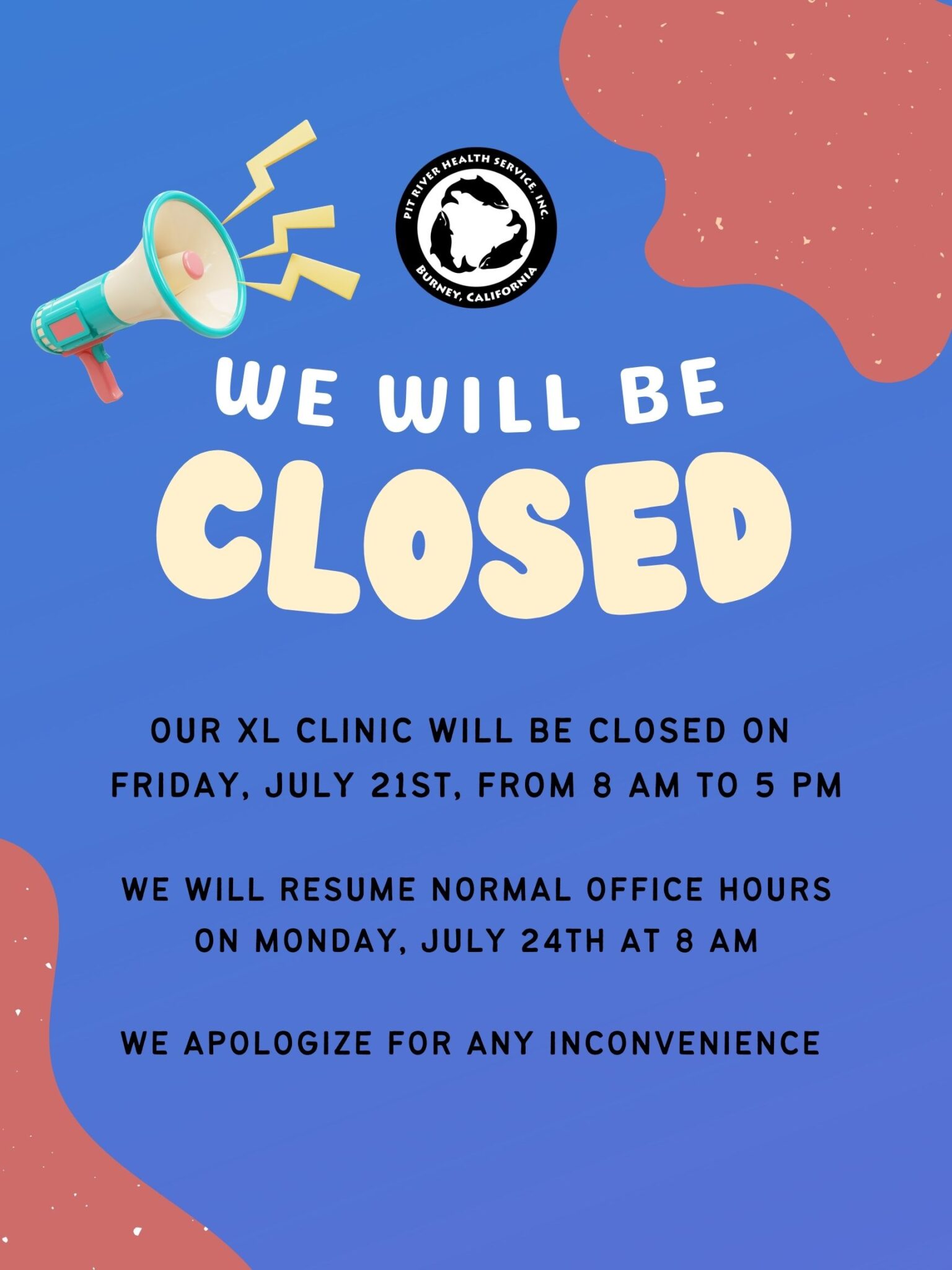 XL Clinic Closure - Pit River Health Services